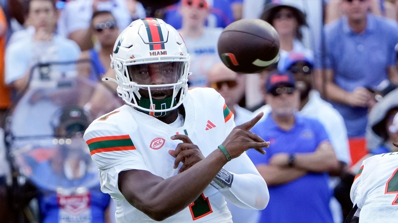 Cam Ward throws for 385 yards and 3 TDs as No. 19 Miami dominates ...