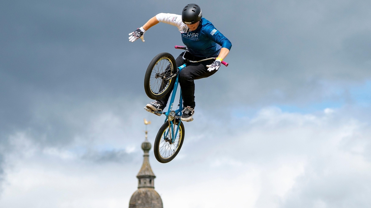 Hannah Roberts of the US wins her fourth straight freestyle BMX world ...