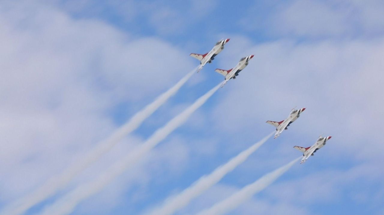Air Show pilots practice before big event - Newsday