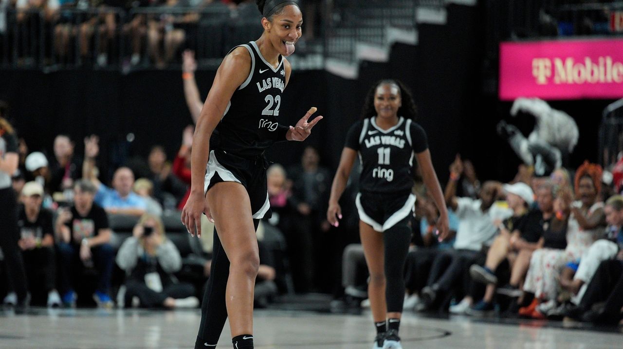 A'ja Wilson scores 31, Aces moves into a second-place tie in WNBA standings with win over Lynx ...