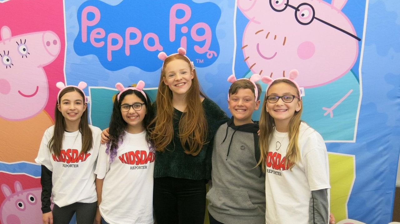 Harley Bird, voice of Peppa Pig, talks with Long Island kids - Newsday