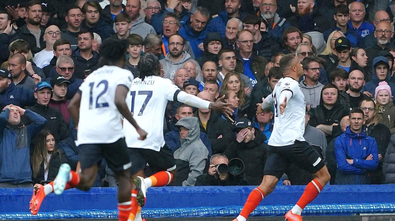 Luton gets its first Premier League victory by beating Everton 2-1 ...