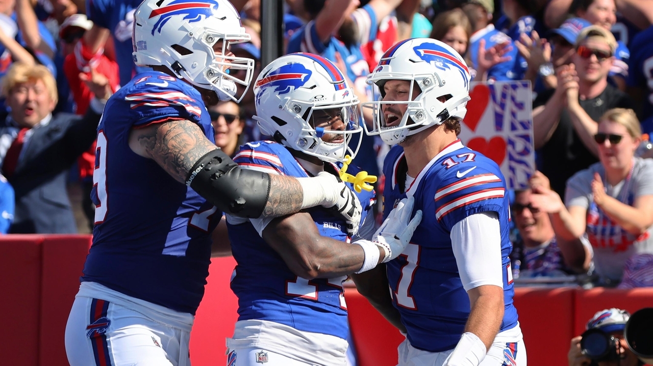 Josh Allen throws 4 TD passes, runs for score, Bills rout division ...