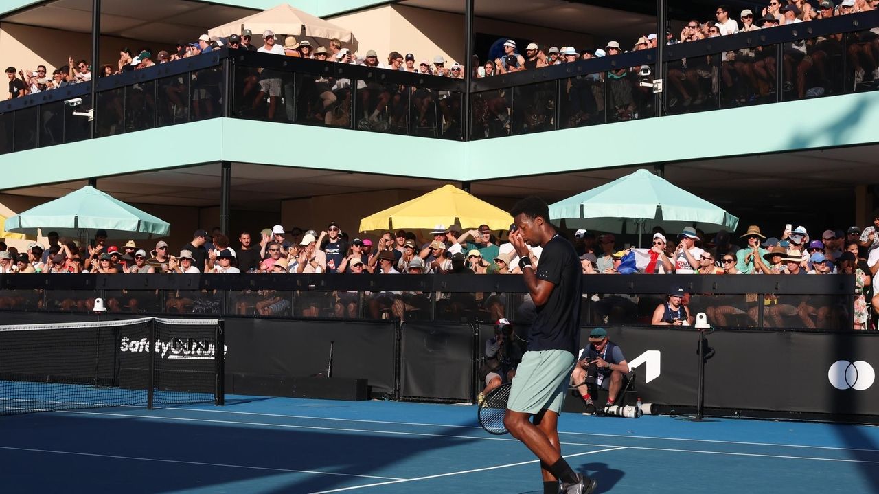 A 2-story bar beside the Australian Open party court is dividing ...