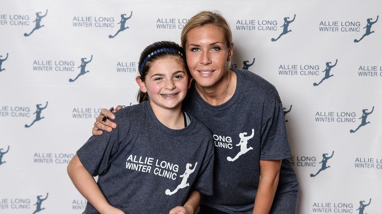 Soccer player Allie Long of Huntington talks to Kidsday - Newsday