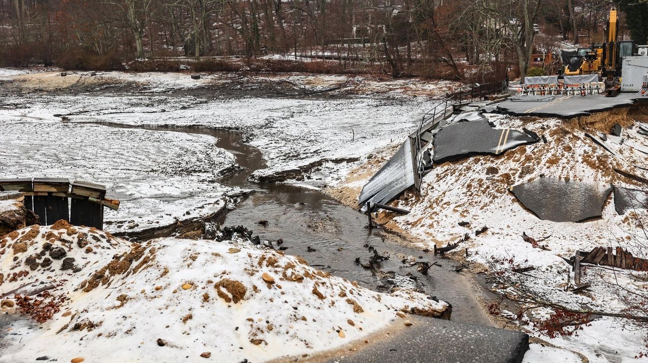 Storm-destroyed Stony Brook mill pond, dam and bridge repairs await ...