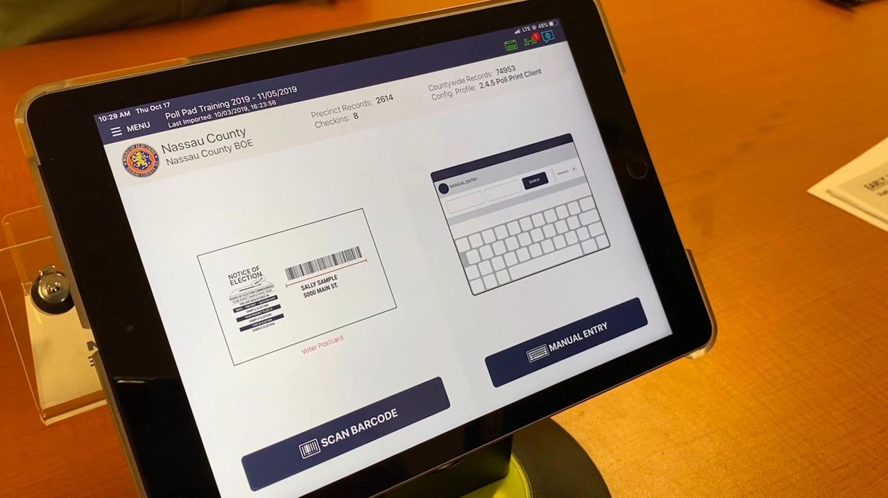 New voting technology called Poll Pad to be used for elections - Newsday
