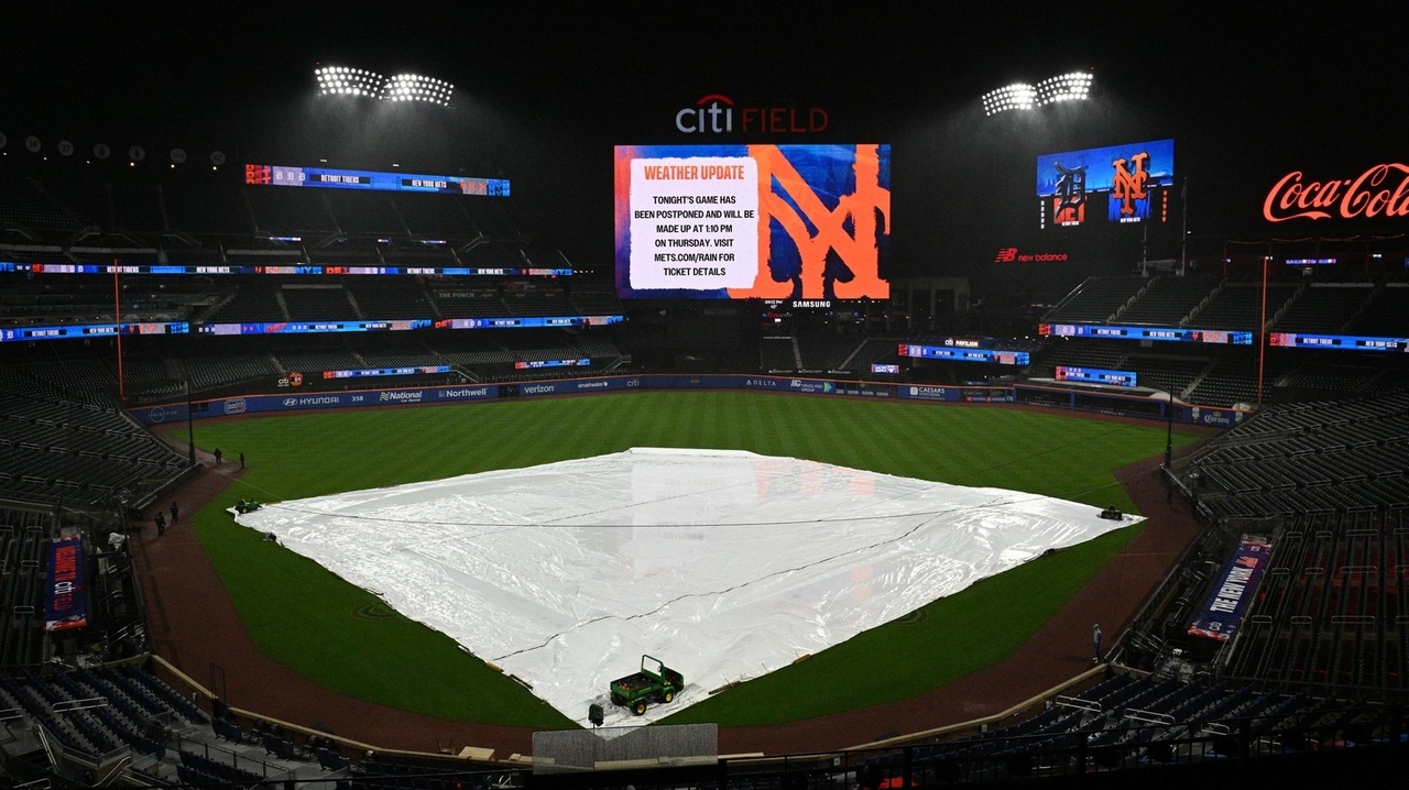 Mets-Tigers rained out again; doubleheader set for Thursday - Newsday