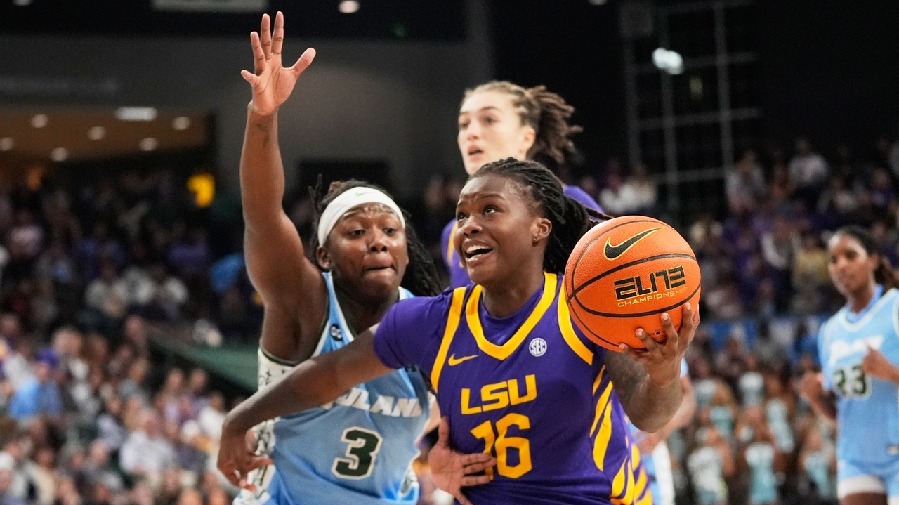 No. 5 LSU extends its season-opening winning streak to 5 games with a ...