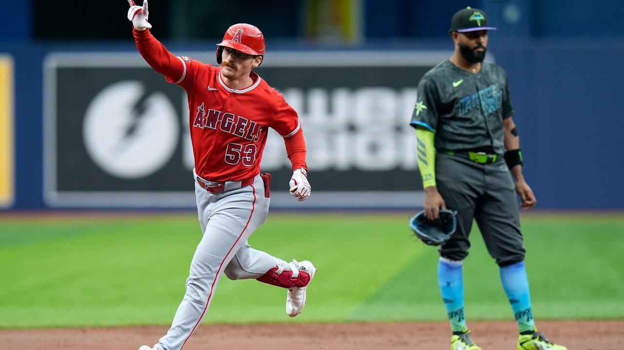Wade Meckler hits his first grand slam to help the Angels rout the Rays ...