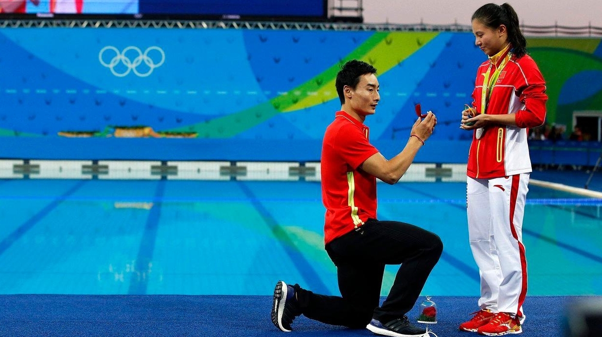 Rio Olympics: Chinese diver proposed to after winning silver medal ...