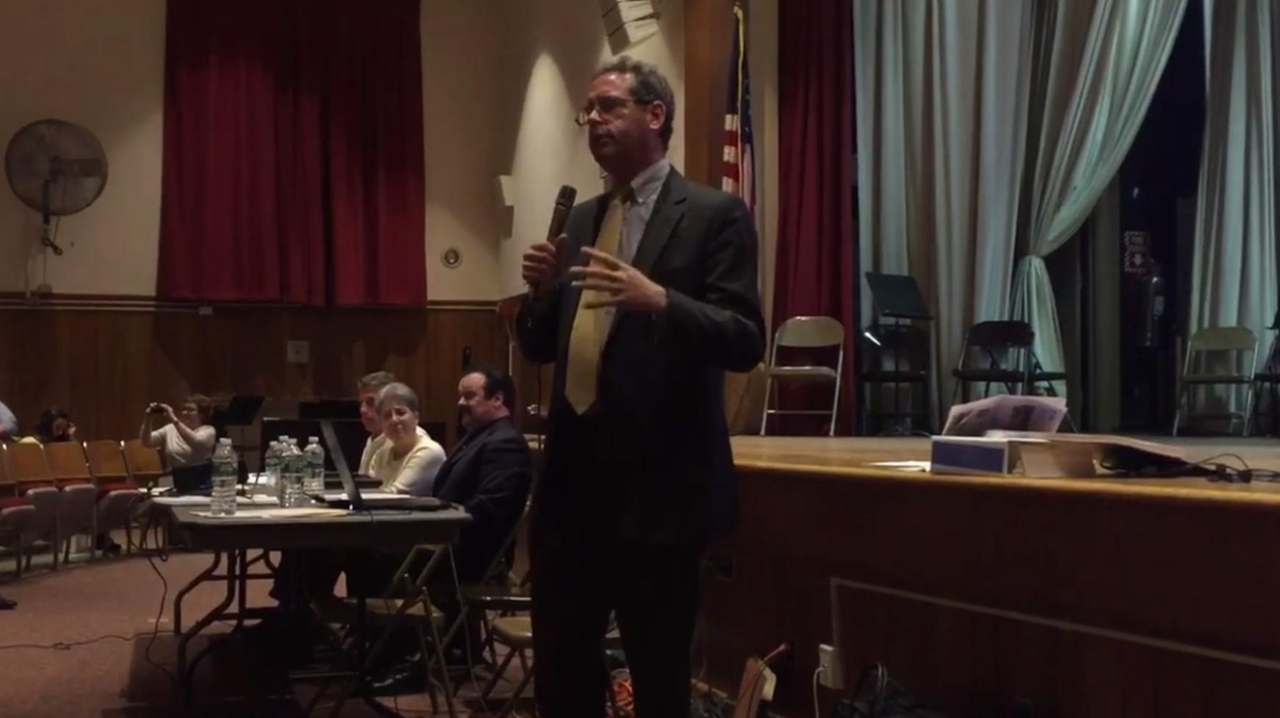 New Hyde Park Mayor talks third LIRR track - Newsday