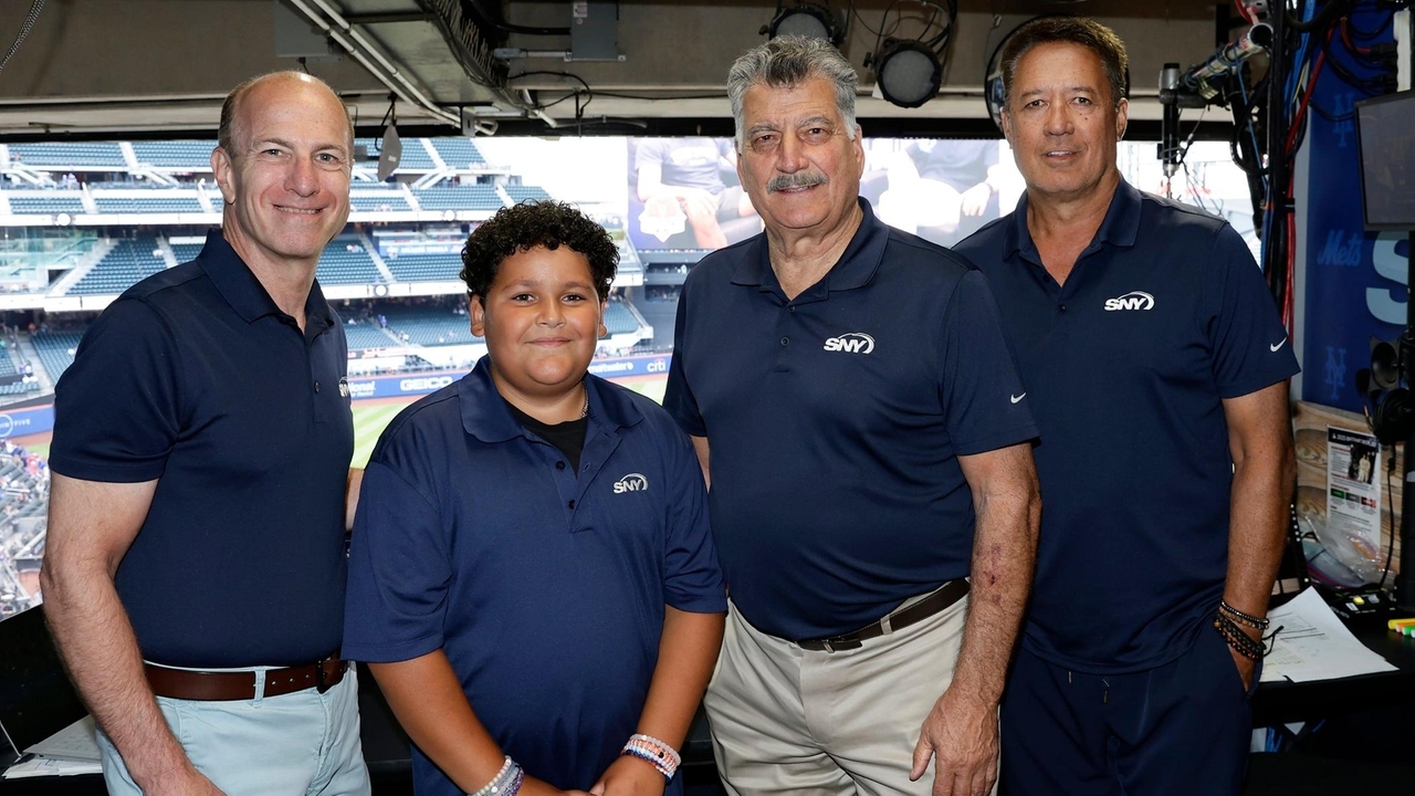 SNY kidcaster Antonio Veneziano of Bethpage gets to spend an inning ...