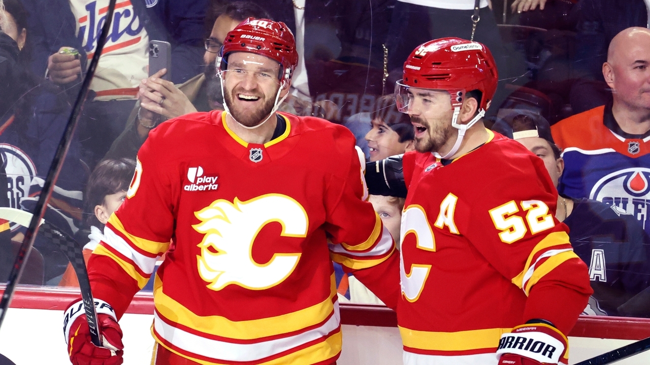 Lomberg scores tiebreaking goal in 3rd and Flames top scuffling Oilers ...