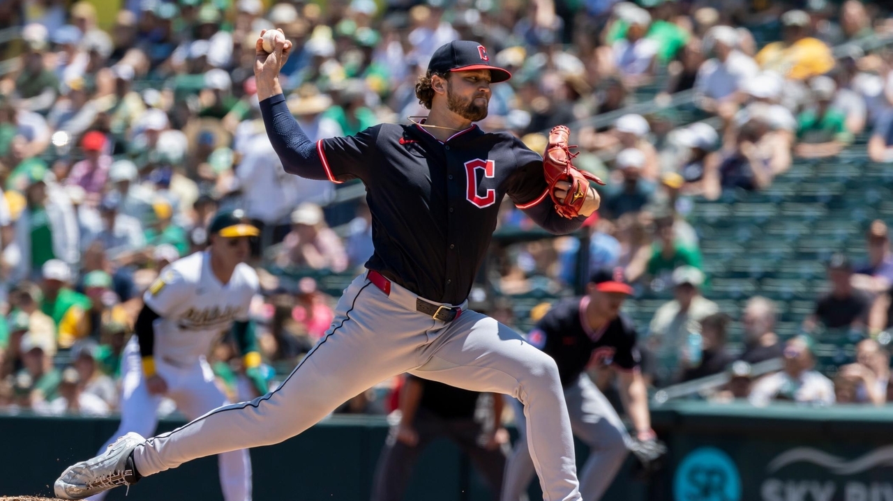 Slade Cecconi pitches Guardians to 3-0 win over Athletics - Newsday