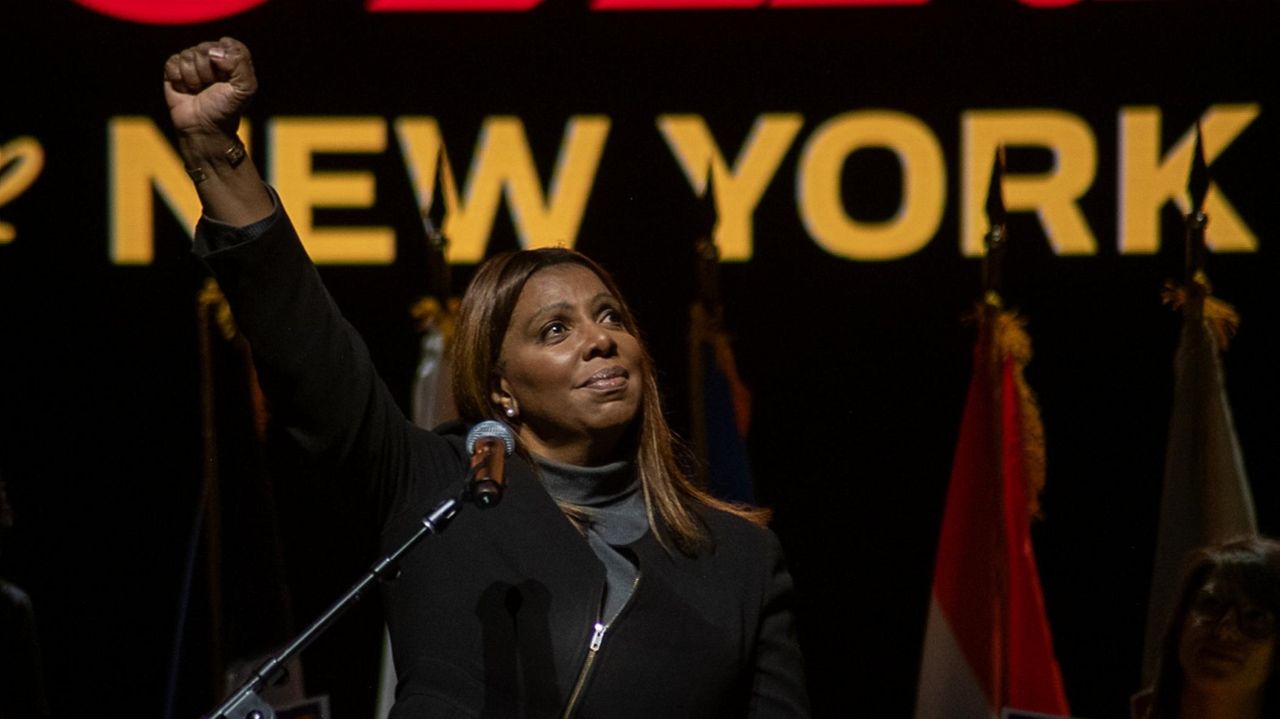 New York AG Letitia James makes first public appearance at Mamdani ...