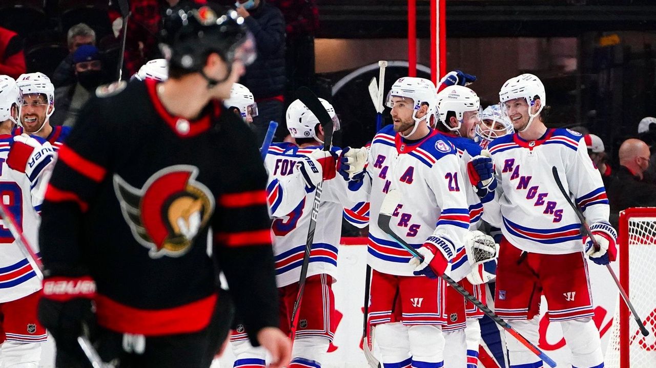 Rangers score three in final minutes to steal victory from Sens - Newsday