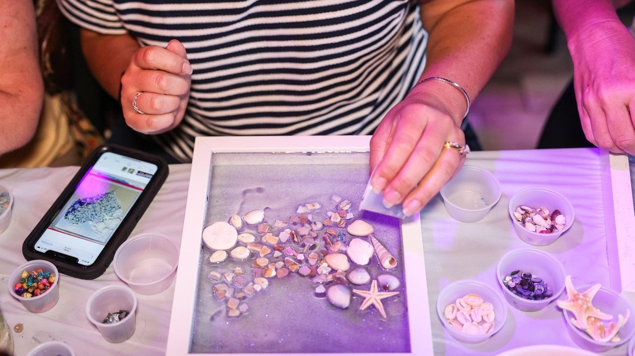 Craft classes using sea-glass, sand and shells from Long Island beaches ...