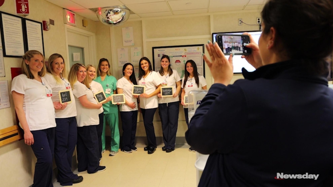 NYU Winthrop Hospital staff expecting nine babies - Newsday
