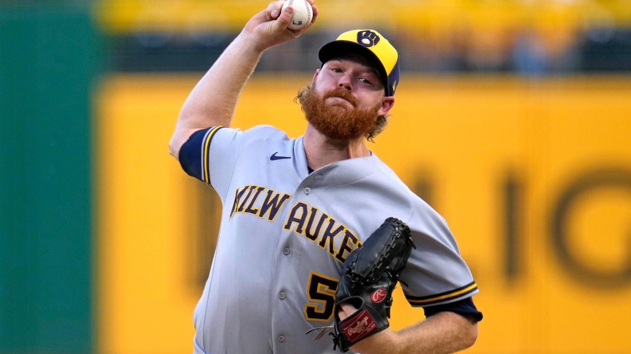 Brandon Woodruff pitches seven scoreless innings to lift NL Central ...