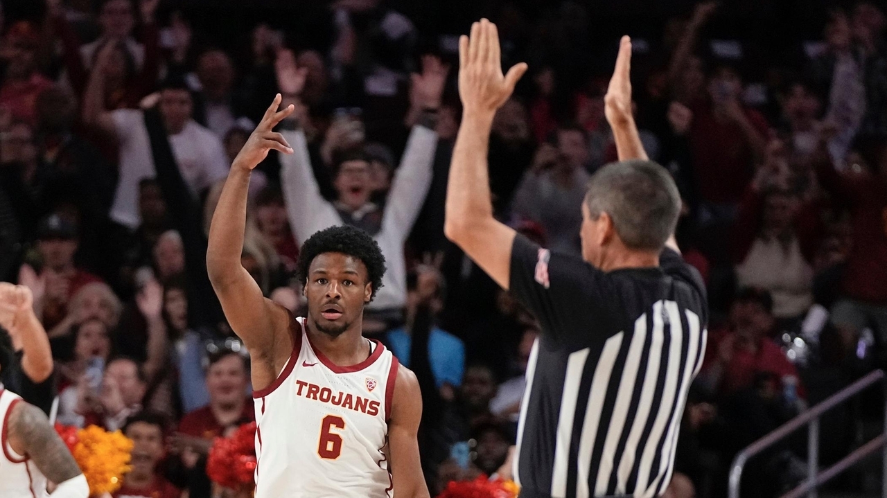 Long Beach State beats USC 84-79 in OT, spoiling Bronny James' debut ...