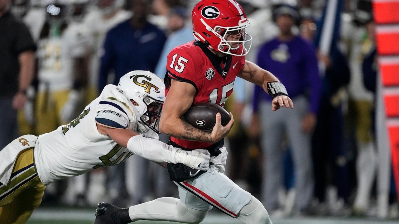 No. 1 Georgia goes for 30th straight win, faces No. 8 Alabama in SEC ...