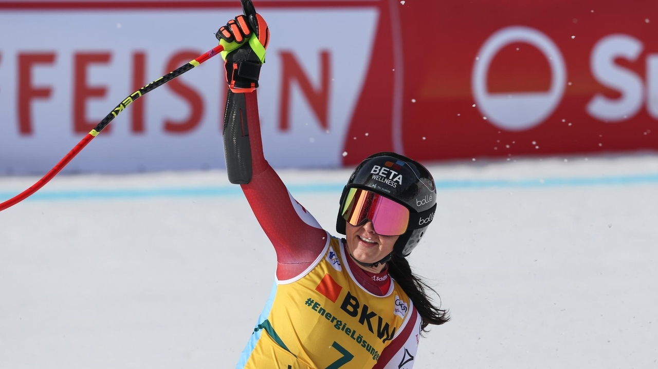 Austrian skier Venier wins women's World Cup super-G. Overall leader ...