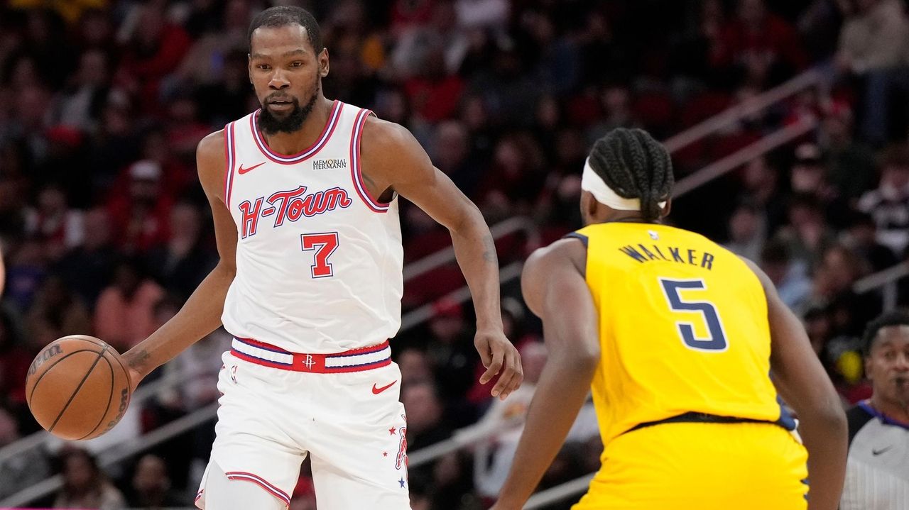 Kevin Durant's 30 points power Rockets to 126-119 win over Pacers - Newsday