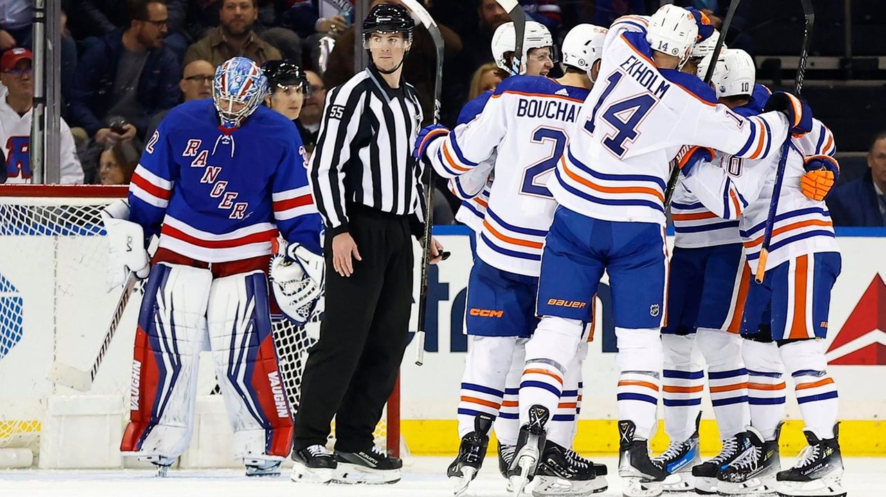 Rangers collapse against Oilers, losing after giving up four goals in ...