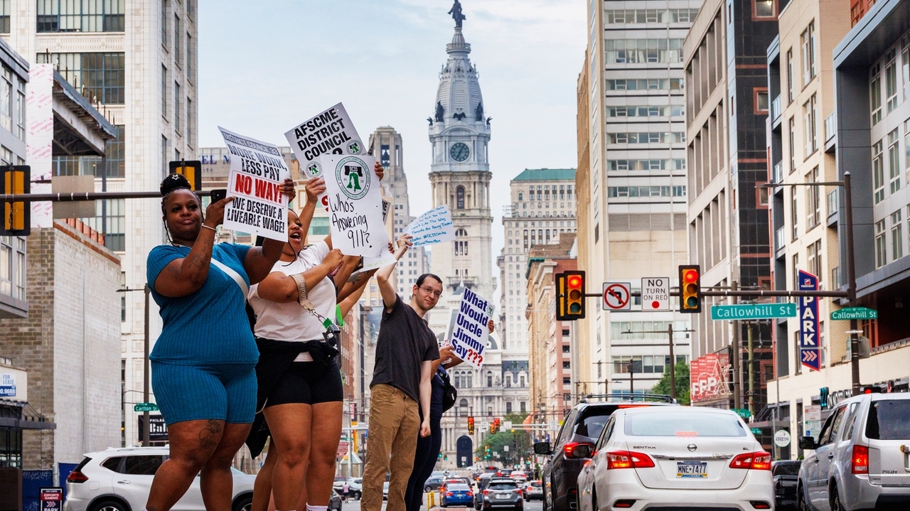 Thousands of city workers go on strike in Philadelphia, affecting trash ...