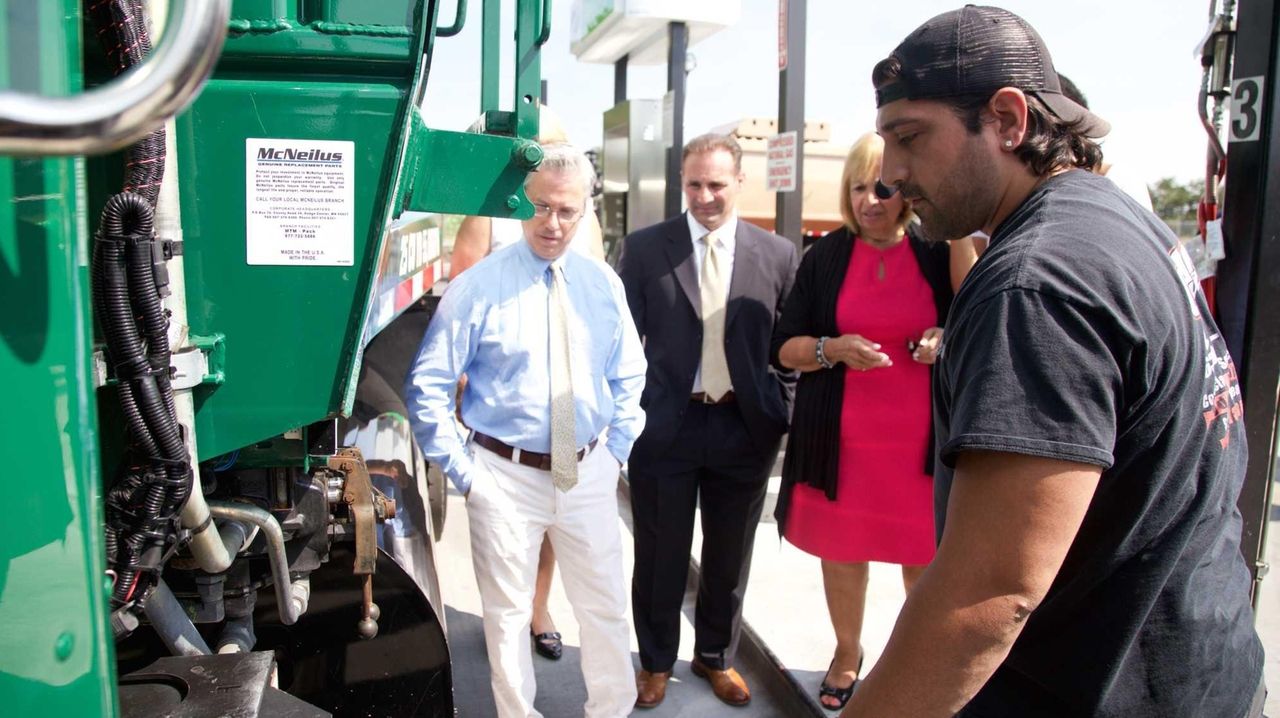 Islip Town's compressed natural gas station opens to public - Newsday