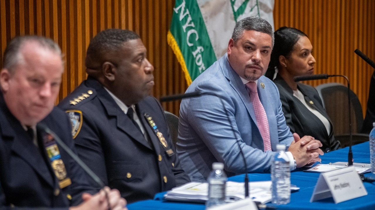 NYPD Commissioner Edward Caban says serious crime was down more than 30 ...