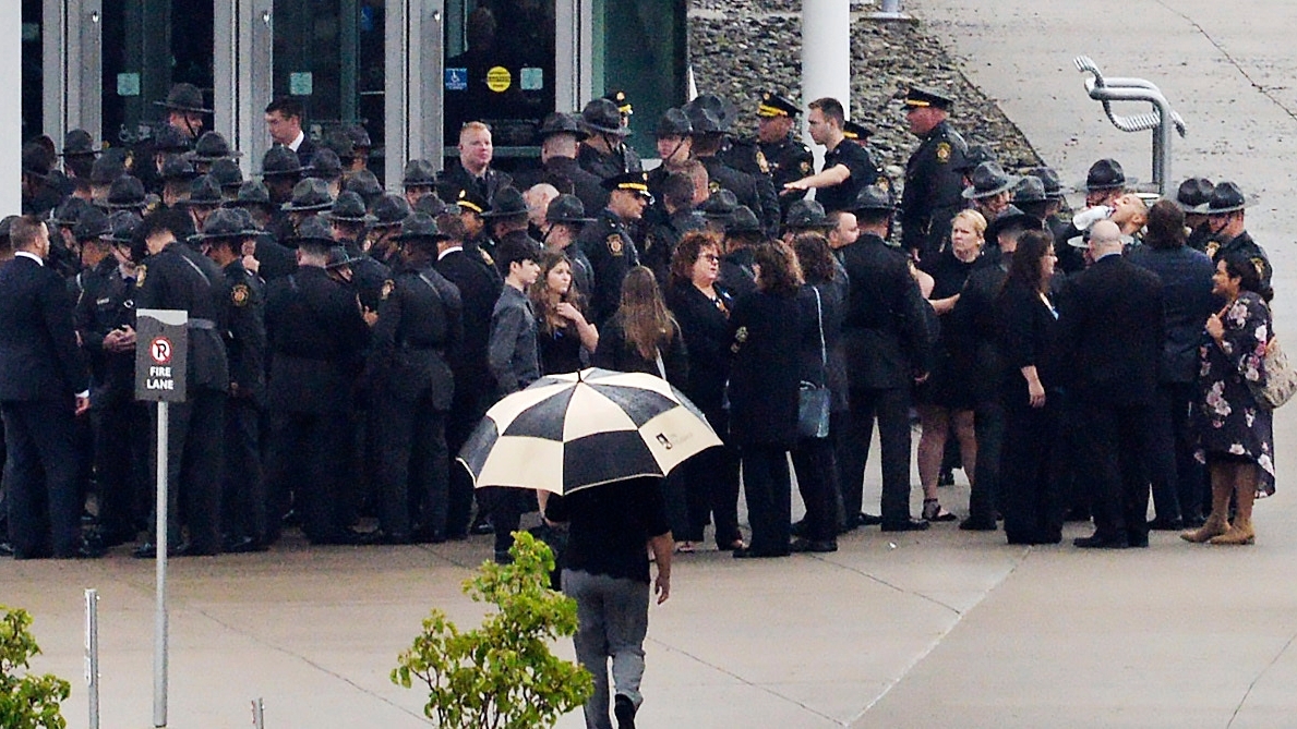 Pennsylvania state trooper killed in ambush is lauded as a hero during ...