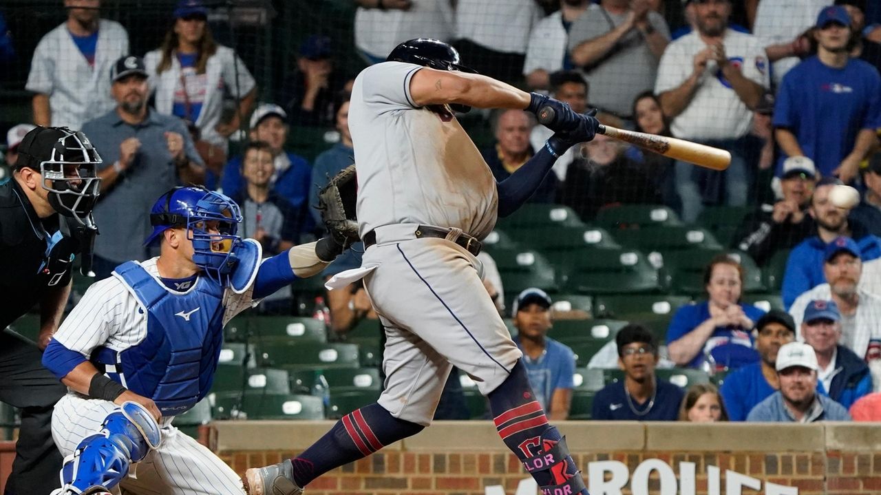 Josh Naylor out of Guardians' lineup vs Braves with tendinitis in right ...