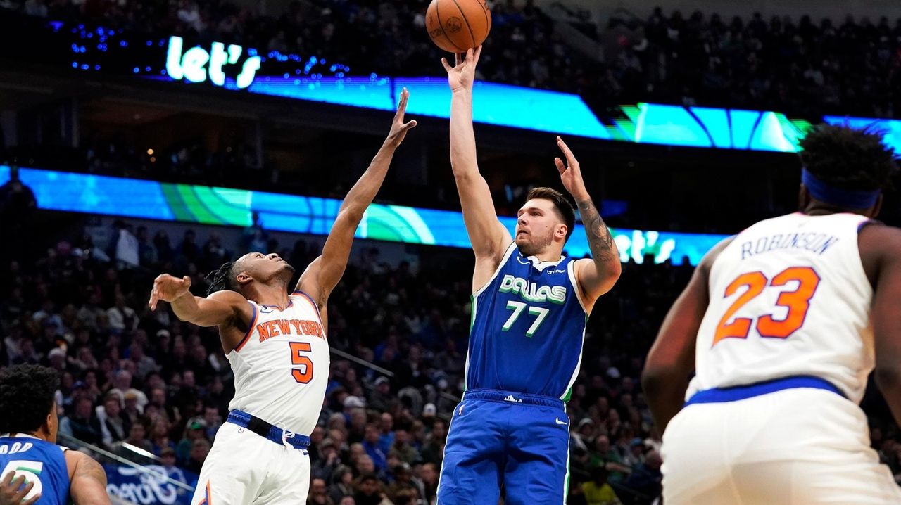 Knicks blow late nine-point lead, lose in OT as Luka Doncic puts up historic 60-point triple ...