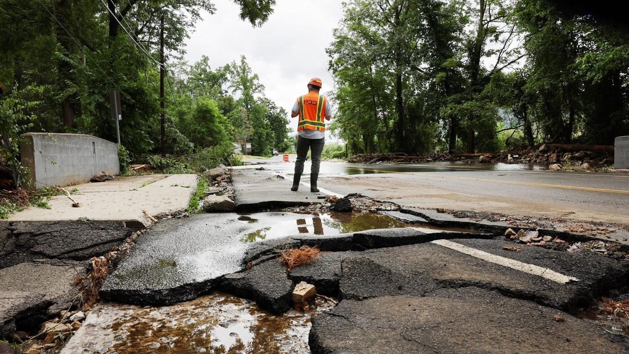 Long Island sends highway team to help with flood damage in upstate New ...