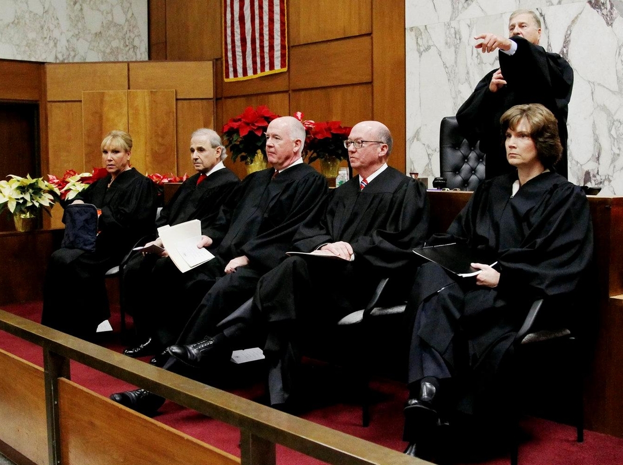 Five Nassau County judges sworn in at Mineola courthouse ceremony - Newsday