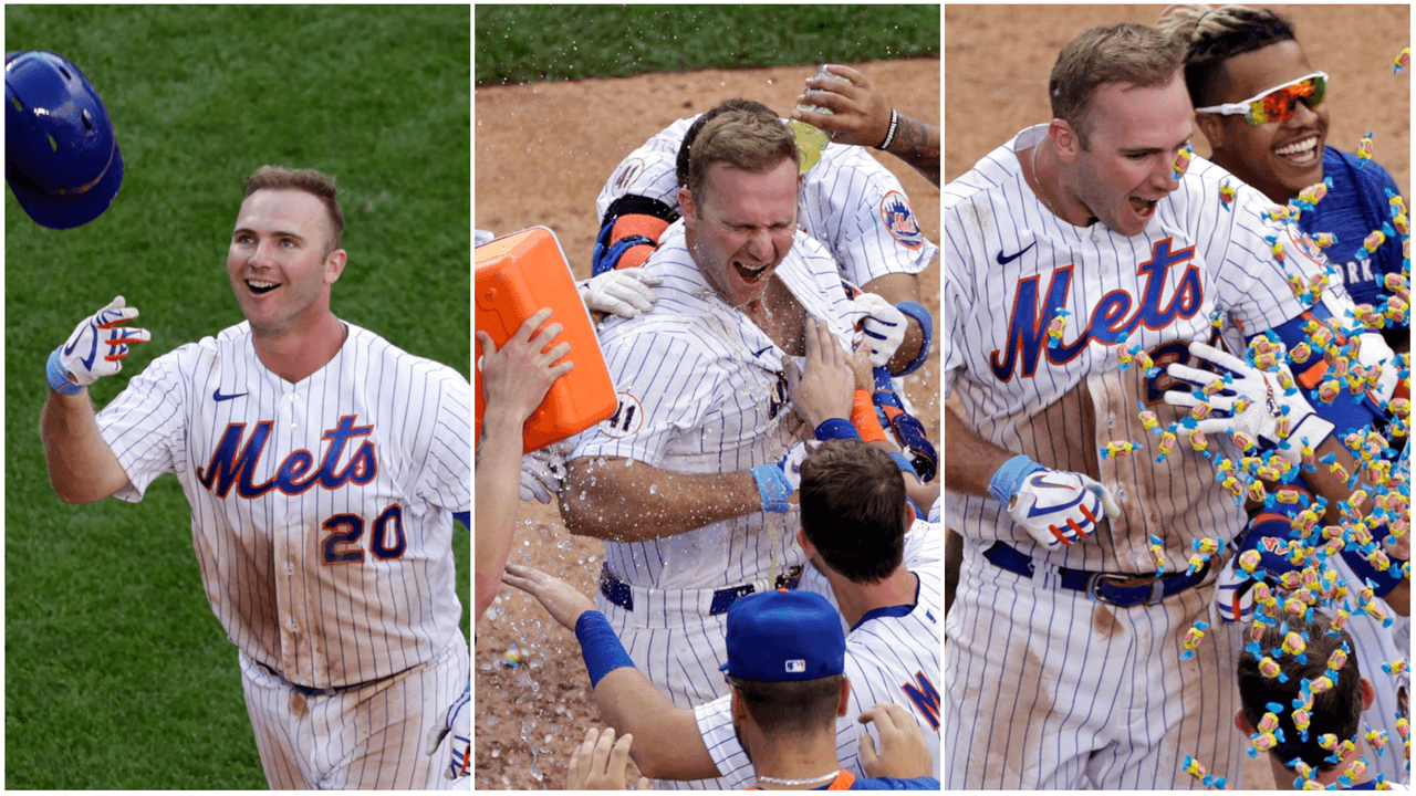 Pete Alonso's walk-off history and celebrations - Newsday