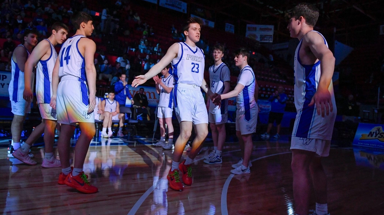 Port Washington at the New York State Class AAA boys basketball ...