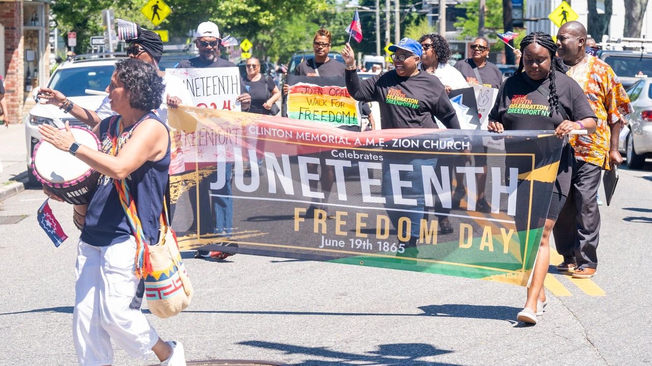 First-ever Juneteenth parade in Greenport as freedom celebration grows ...