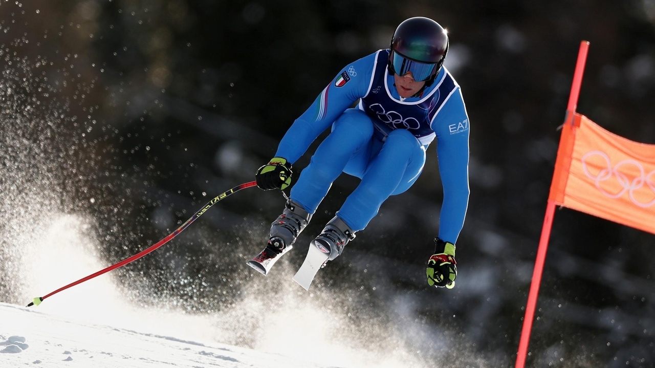 Italian skiers lead men's downhill training at the Olympics as an ...