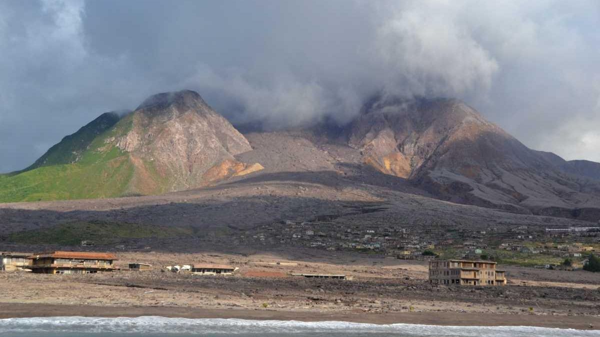 Close to Montserrat's volcano - Newsday