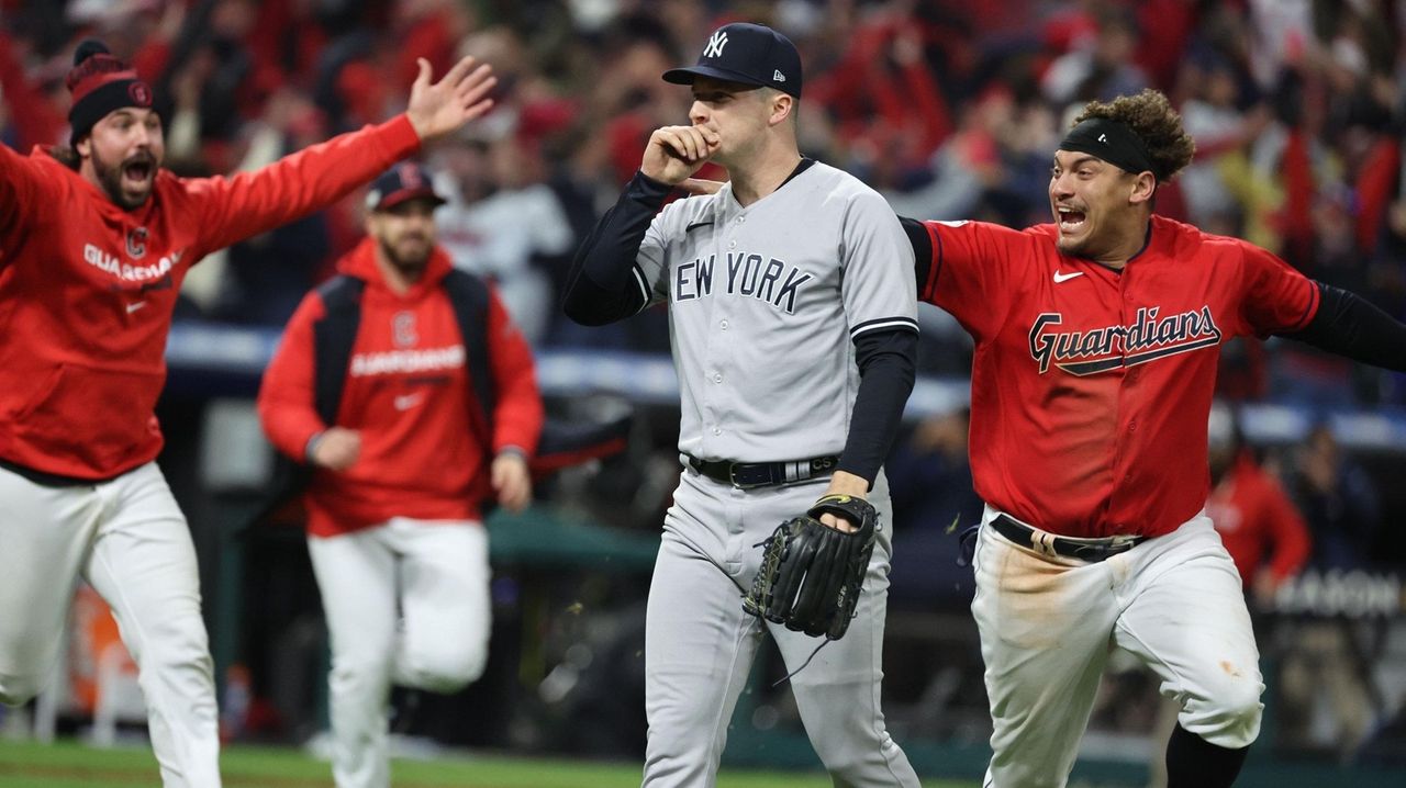 Guardians score three runs in ninth to stun Yankees, take 2-1 series ...