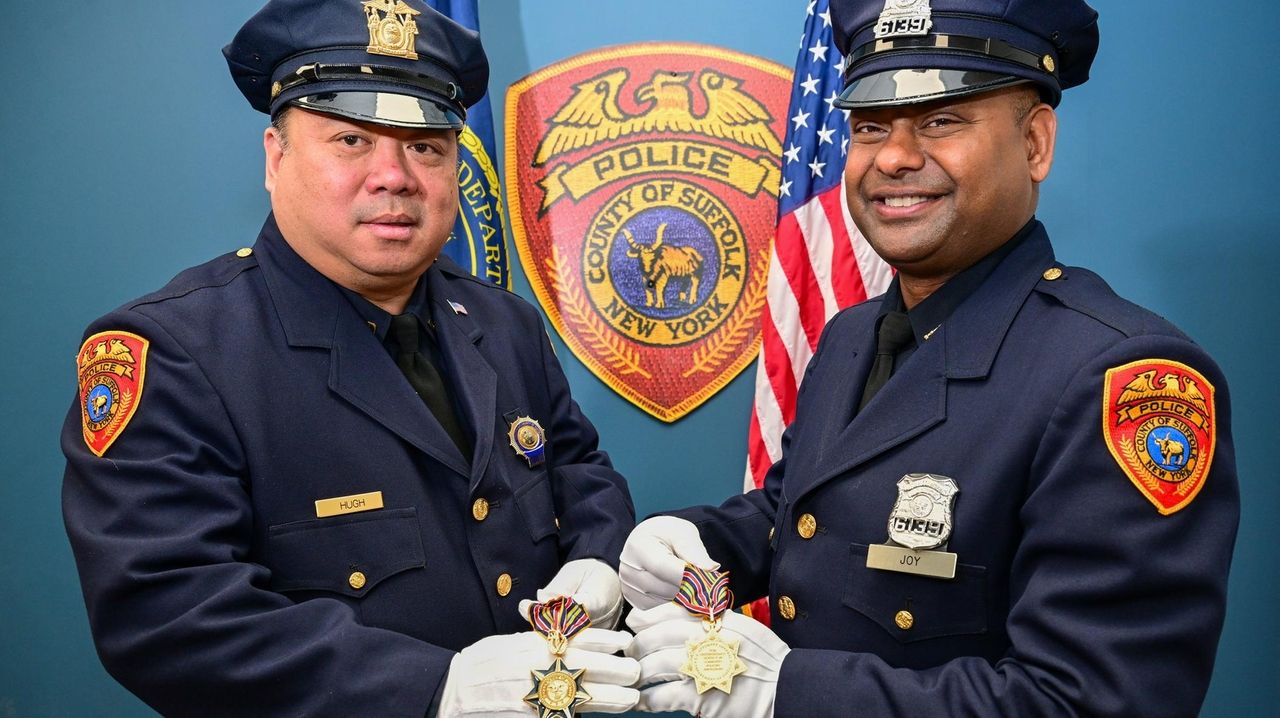 Suffolk PD's Edwin Hugh, Thomas Joy receive Attorney General award - Newsday