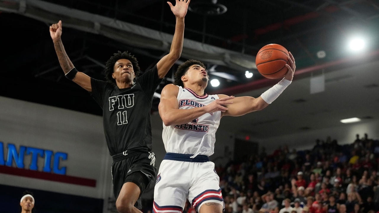 No. 15 Florida Atlantic rolls past Florida International 94-60 - Newsday