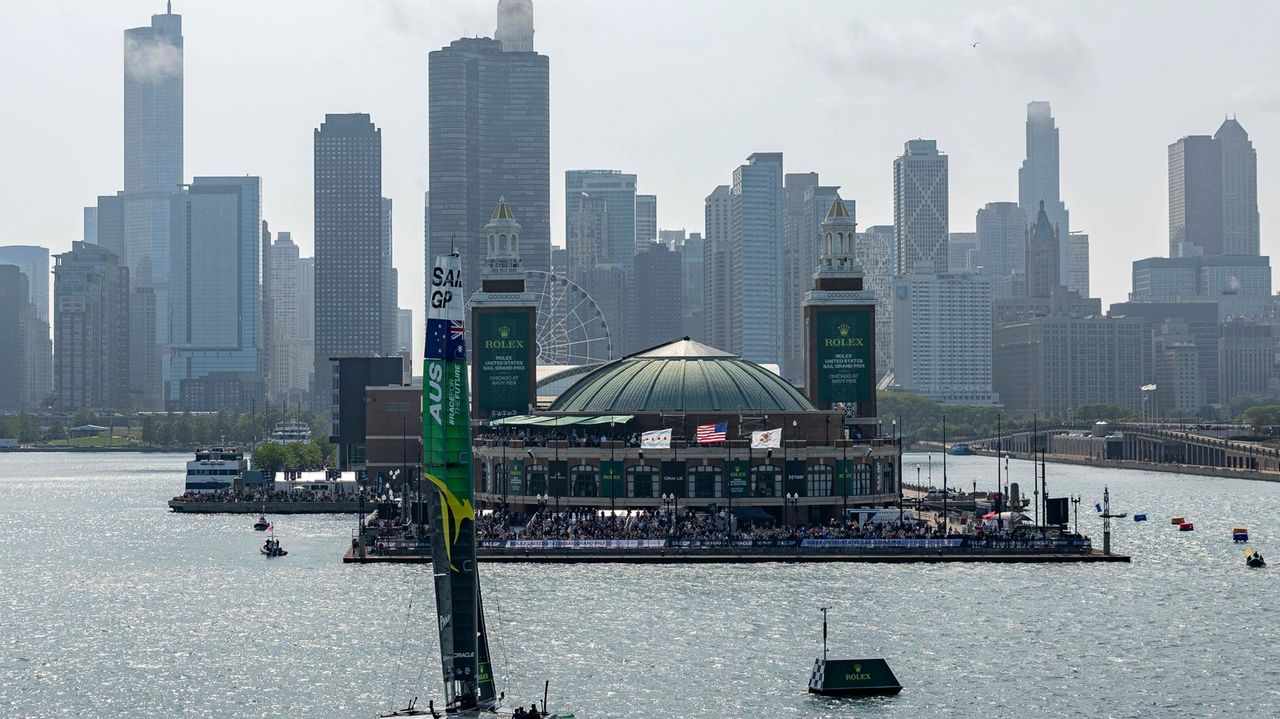 Slingsby steers the Aussies to the front in SailGP's Season 4 opener in ...