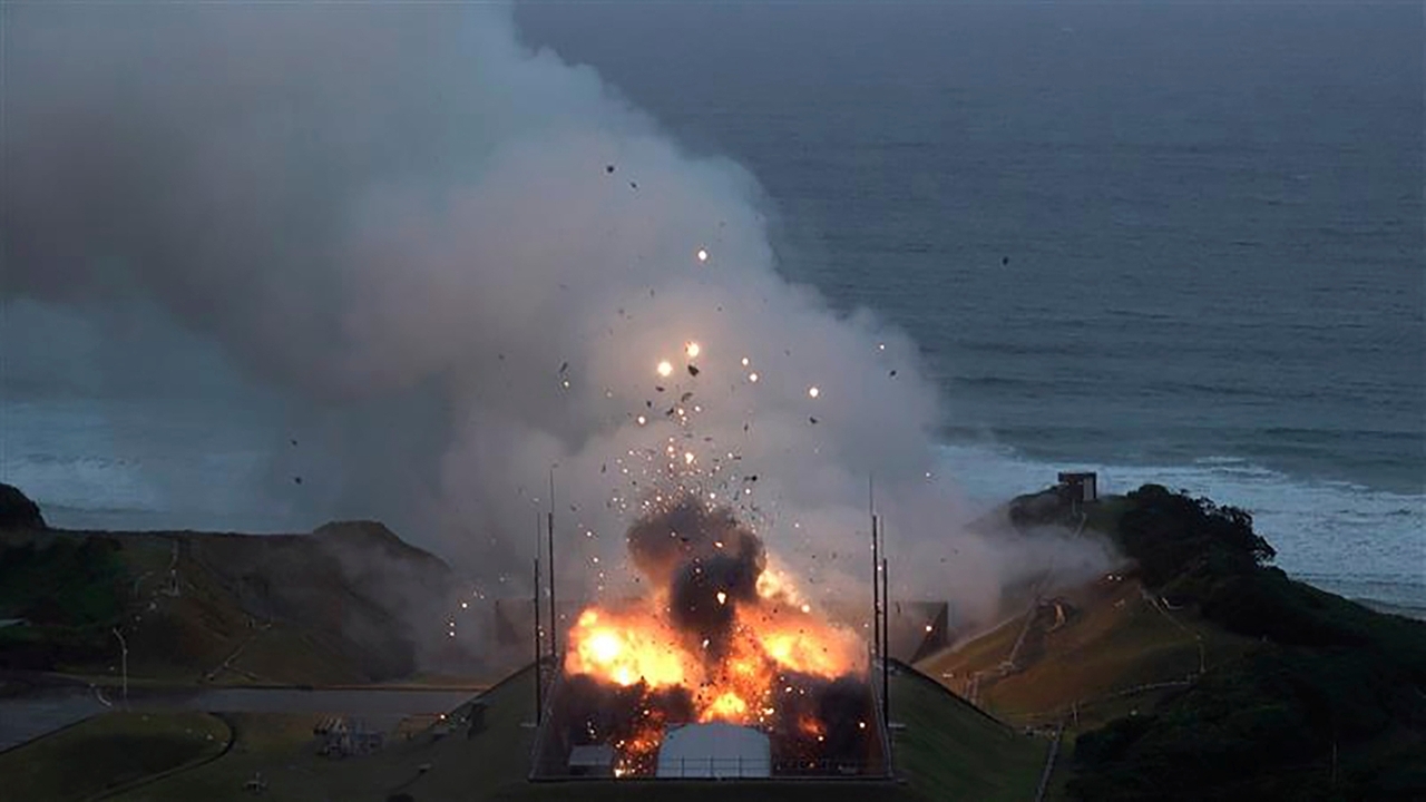 The engine of Japan's flagship new small rocket explodes during a test ...