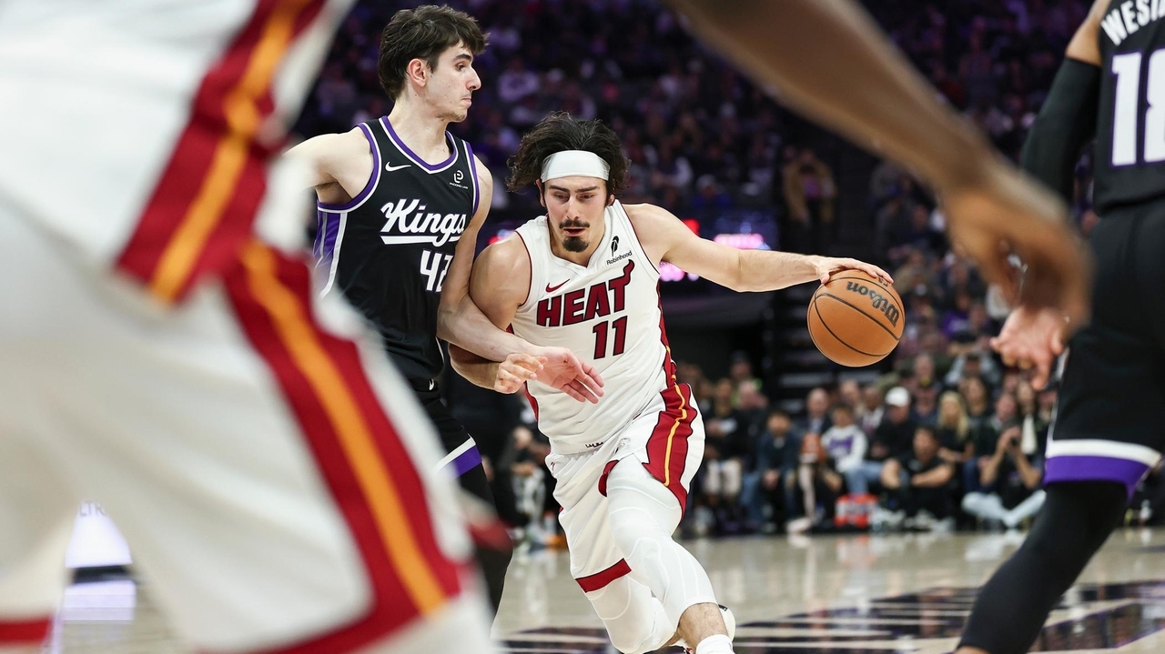 Adebayo, Powell lead hot-shooting Heat past the Kings for a 130-117 ...