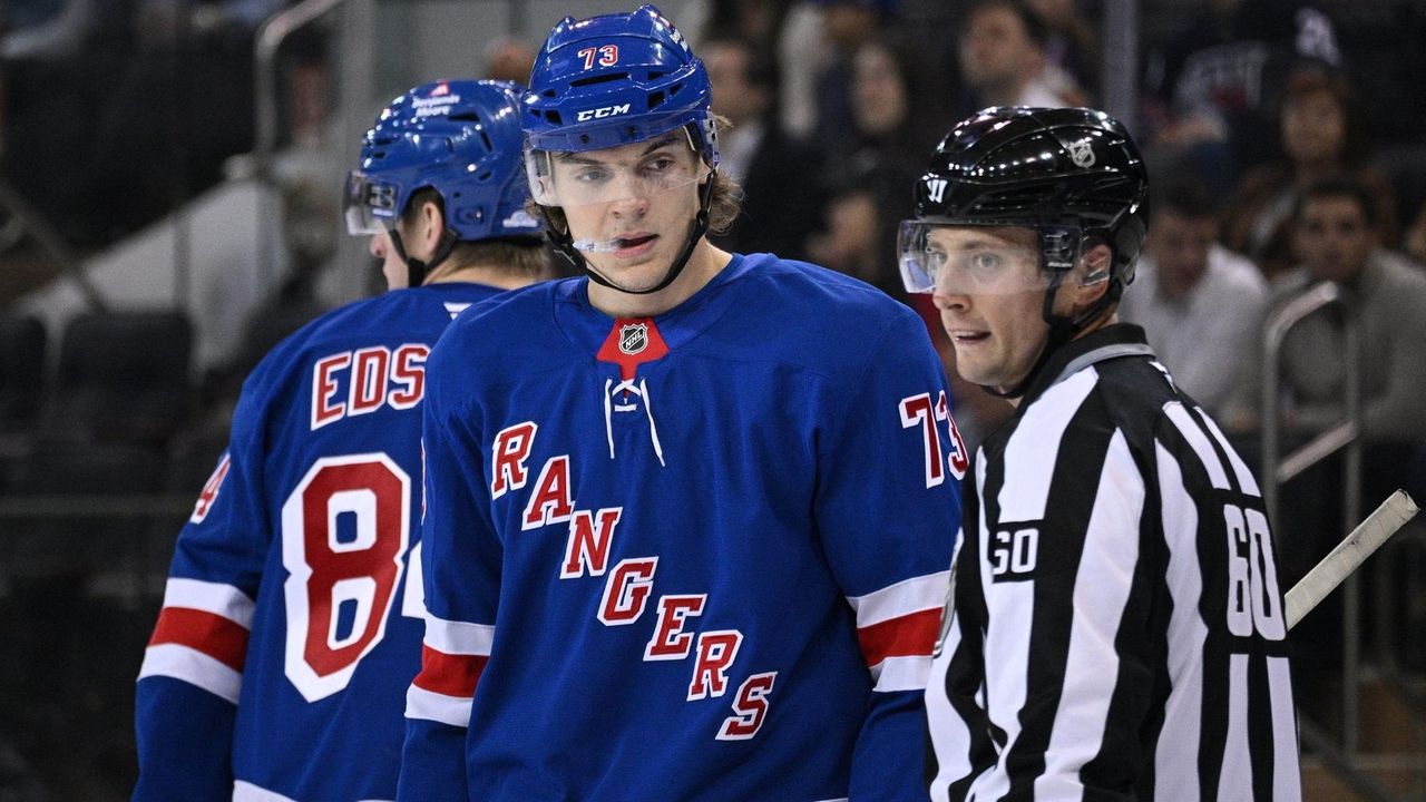 Matt Rempe is back with Rangers but could return to Hartford soon - Newsday