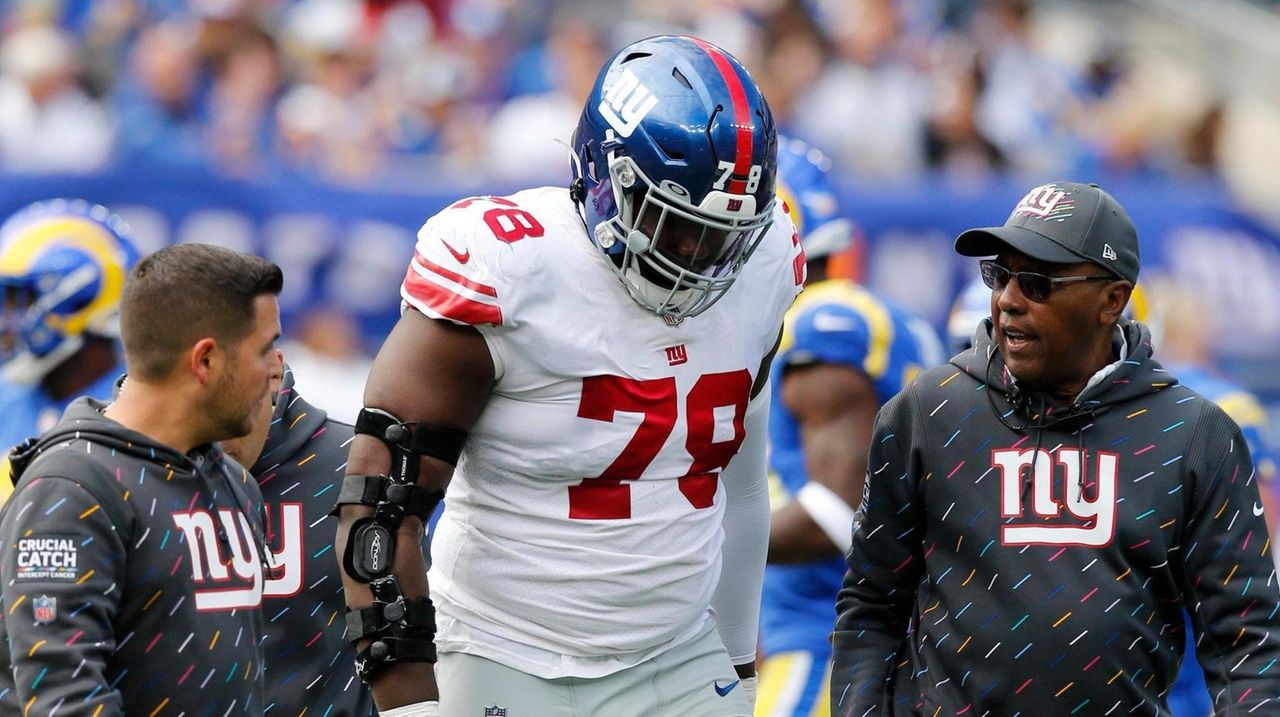 Giants place Andrew Thomas on injured reserve with ankle injury - Newsday